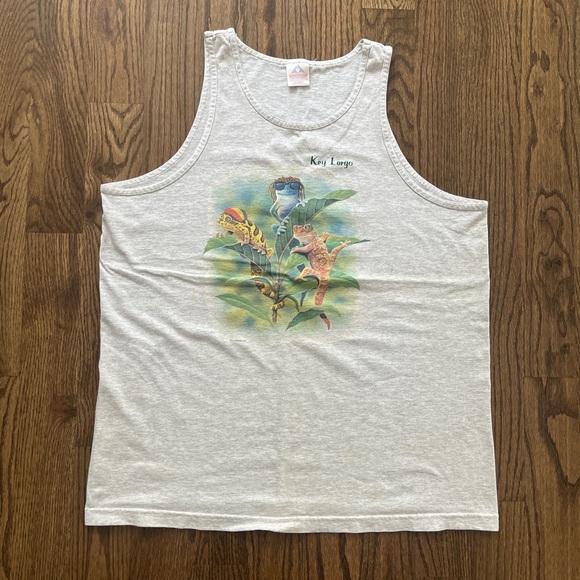 American Vintage | Shirts | Vintage 9s Chilling Jamaican Frogs Tank Top ...